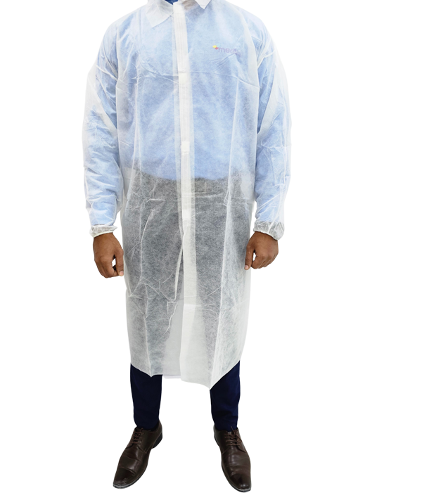 Disposable Lab Coat | Non Woven , PE | Best in GCC | Medtra – Medtra World
